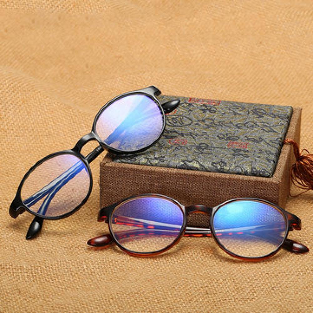 Women Retro Anti-Blu-ray Reading Glasses Fashion Wear-resistant ...